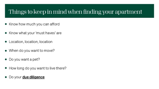 How to find the right apartment for you | Homebody